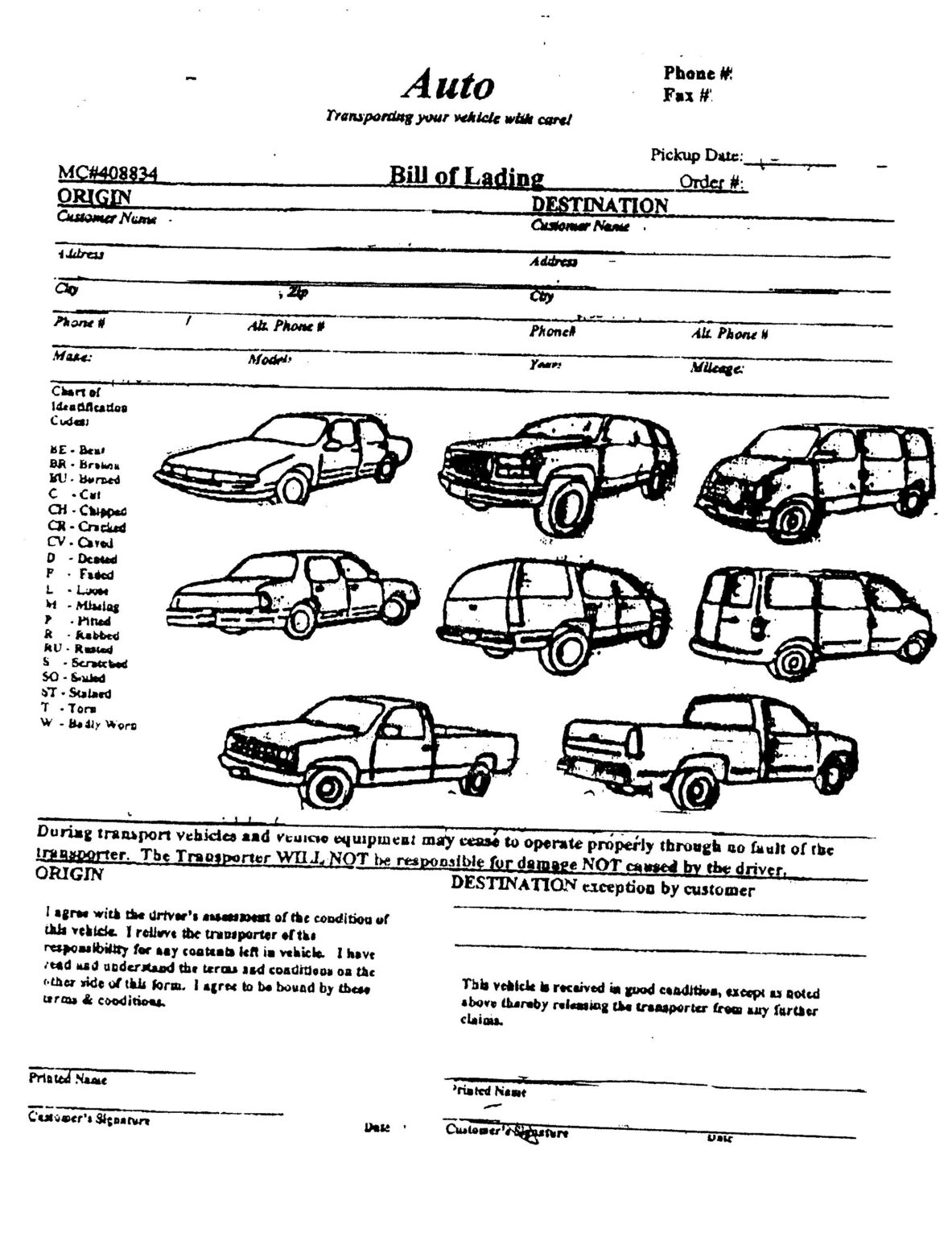 What You Need To Know About Bill of Lading When Auto Shipping - Metti ...